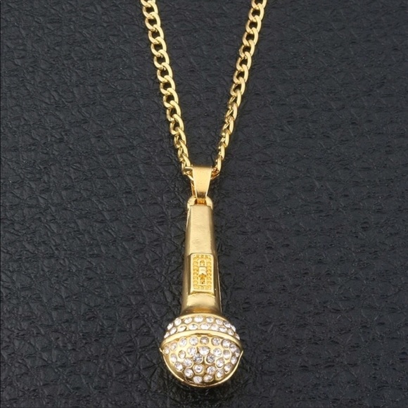Accessories | Iced Out Hip Hop Mic Necklace | Poshmark